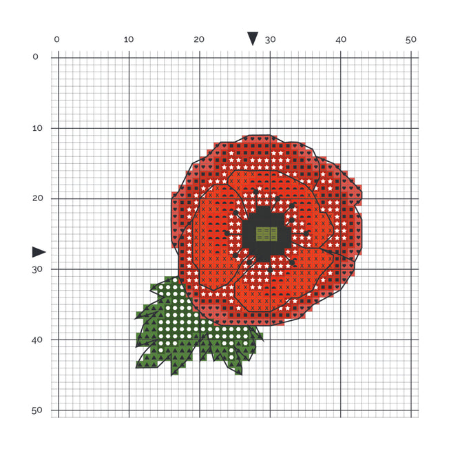 Poppy Cross Stitch Pattern
