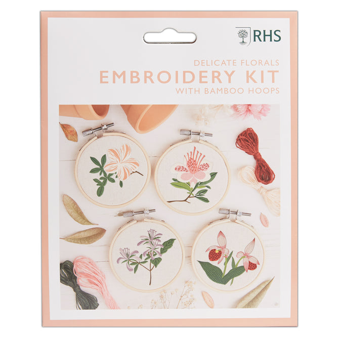 RHS The Royal Horticultural Society Embroidery Hoop Decoration Kit, Mi