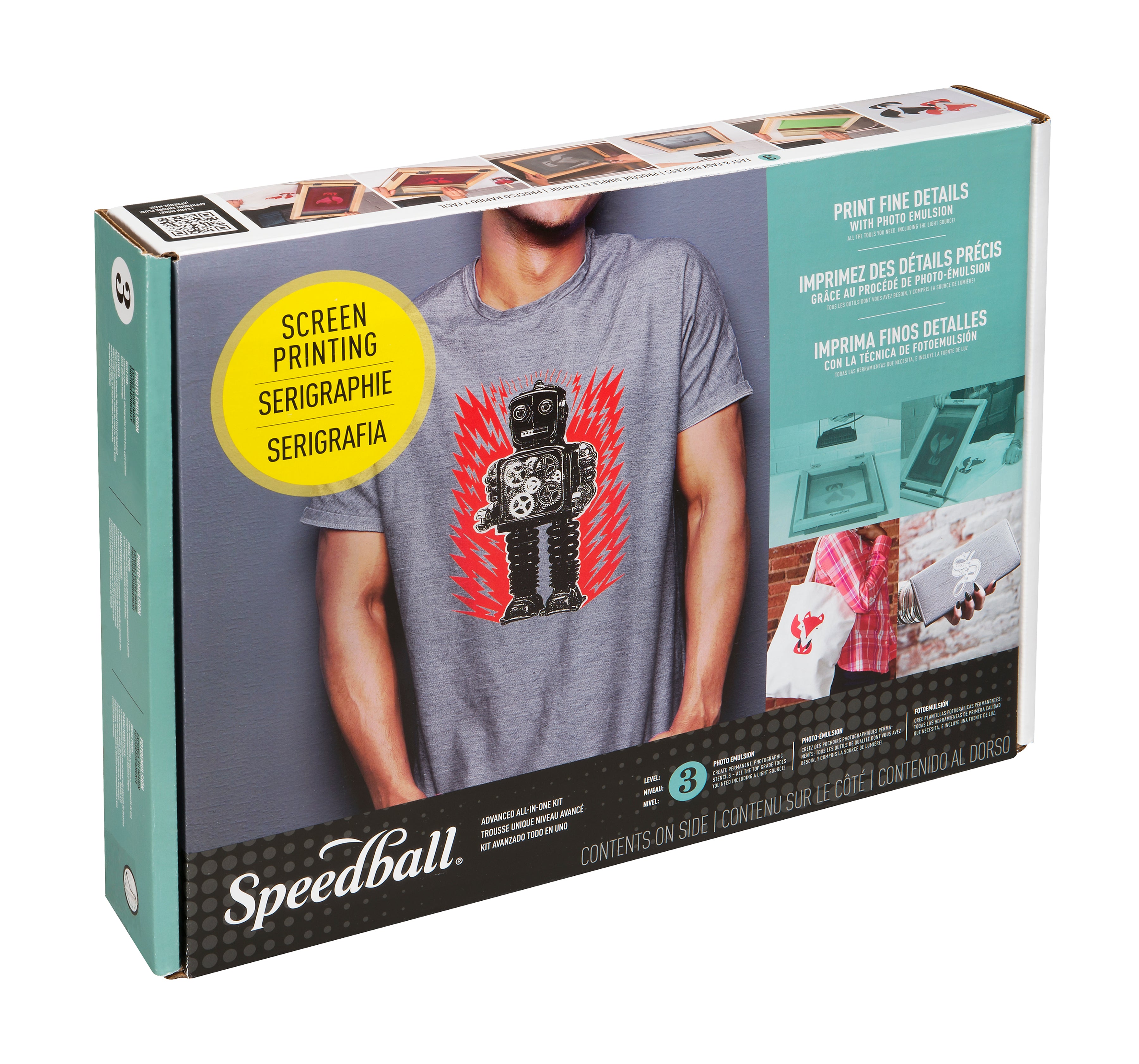 Speedball Screen Printing Advanced All-In-One Kit, Print Making Craft