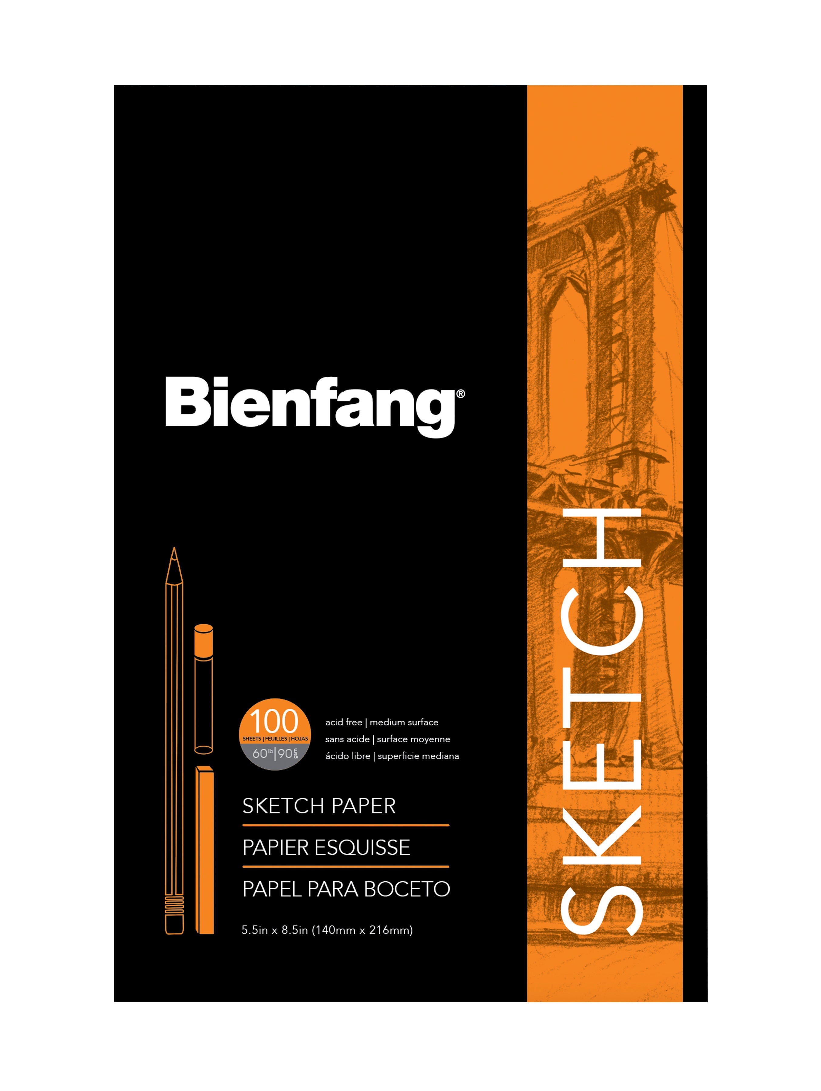 Speedball Bienfang Sketch Pad - Fold-over Cover 5.5.x 8.5